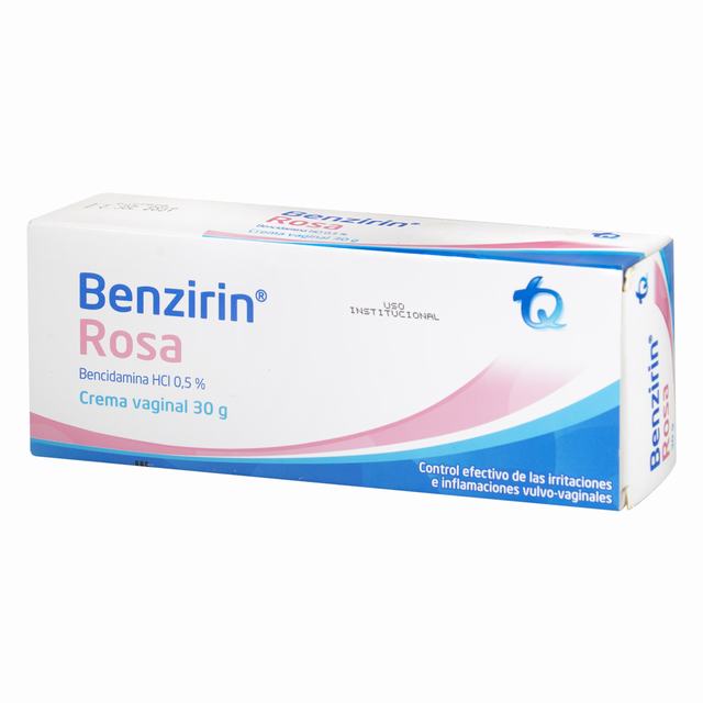 BENZIRIN ROSA CRE VAGIN 30 GR(3%+) (PAE) - VENTA CON FORMULA MEDICA ...