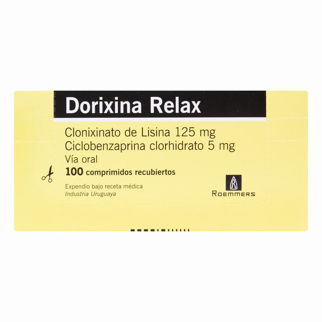 DORIXINA RELAX 100 COMPRIMIDOS (A) - VENTA CON FORMULA MEDICA - REG. I ...